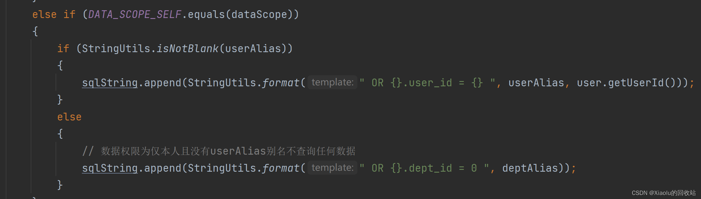 Ruoyi—AOP 类DataScopeAspect 的分析_ruoyi datascope-CSDN博客