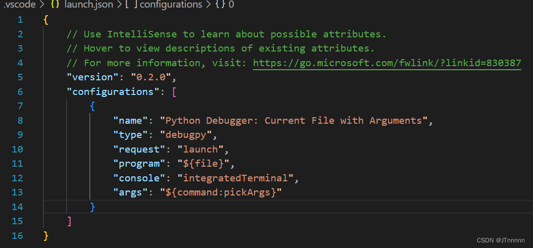 python debug “args“: “${command:pickArgs}“用法 in launch.json-CSDN博客