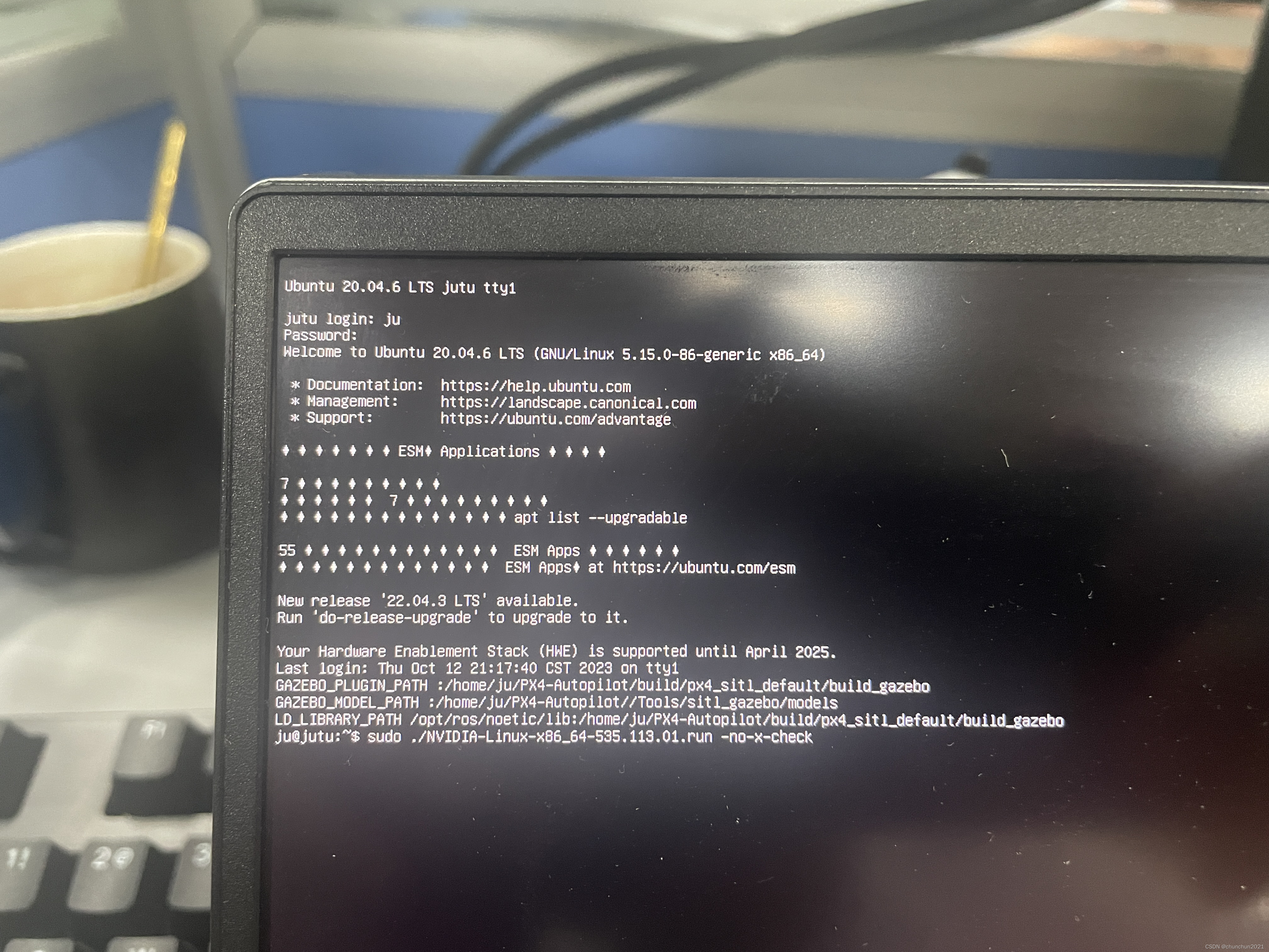 ubuntu20.04 安装显卡驱动 ：Login incorrect_ubuntu_chunchun2021-魔乐社区