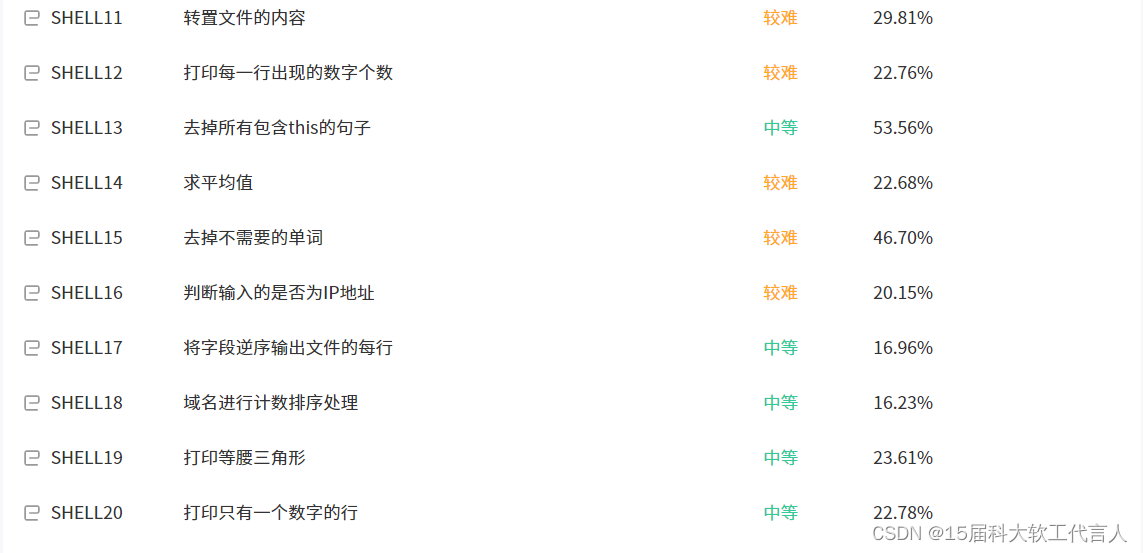 nowcoder shell 11-20-CSDN博客