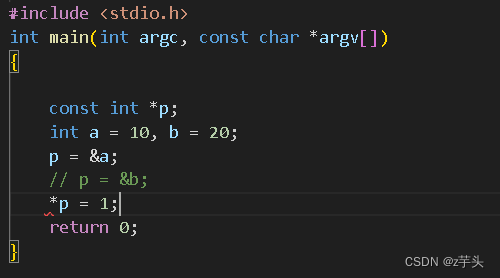 const int *p 和 int * const p_const int *p和int *const p-CSDN博客