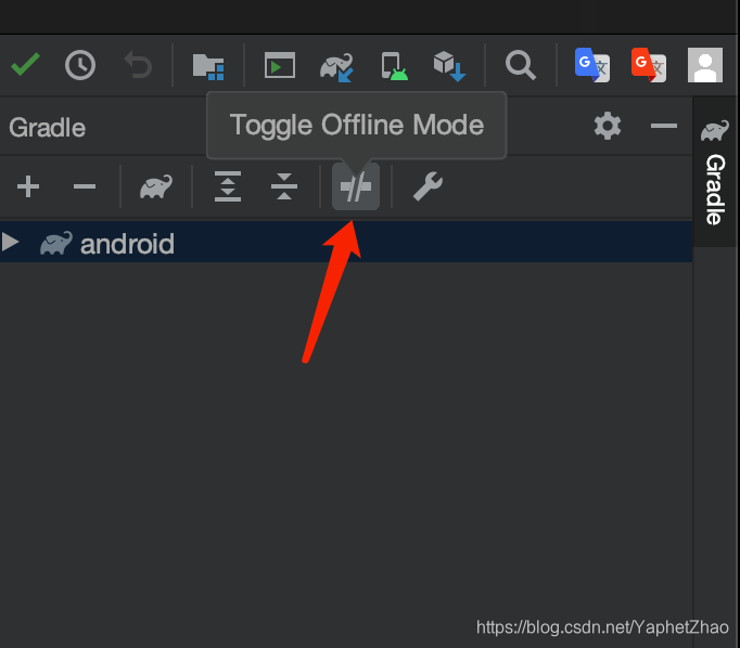 Android Studio 3.6.1版本 开启Offline Mode_android studio toggle offline ...