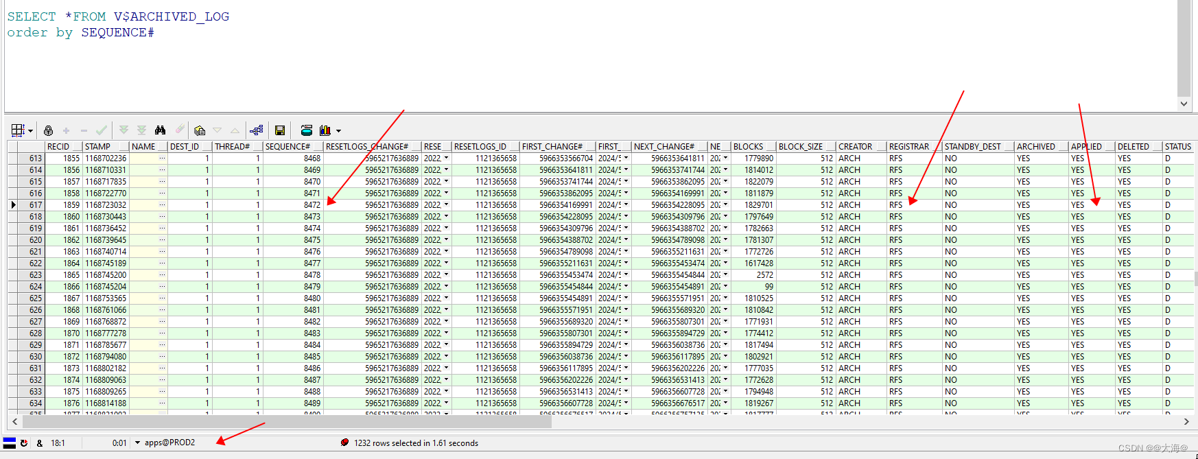 oracle 主从库中，从库APPLIED为YES ，但是主库任然为NO_oracle dg备库 applied no-CSDN博客