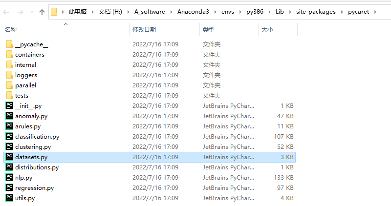 pycaret源码分析：下载数据集\Lib\site-packages\pycaret\datasets.py_pycaret ...