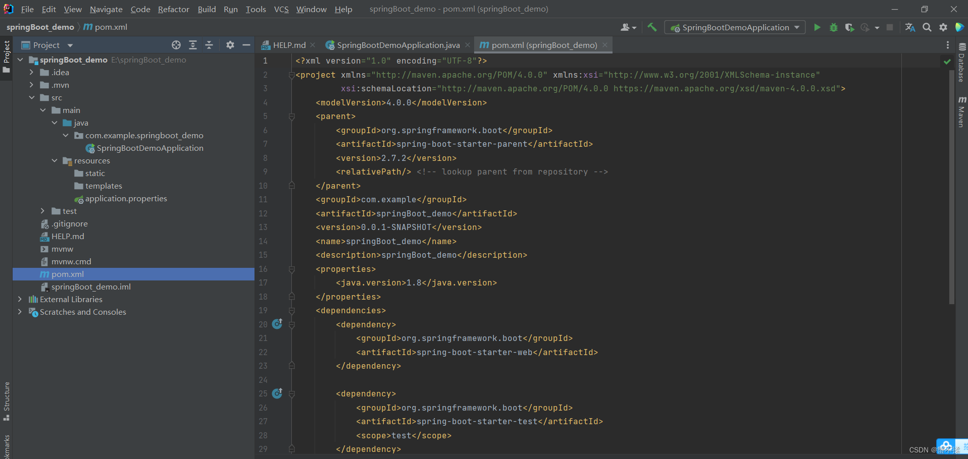 idea创建springboot项目_idea中如何在pom.xml中添加springboot-CSDN博客
