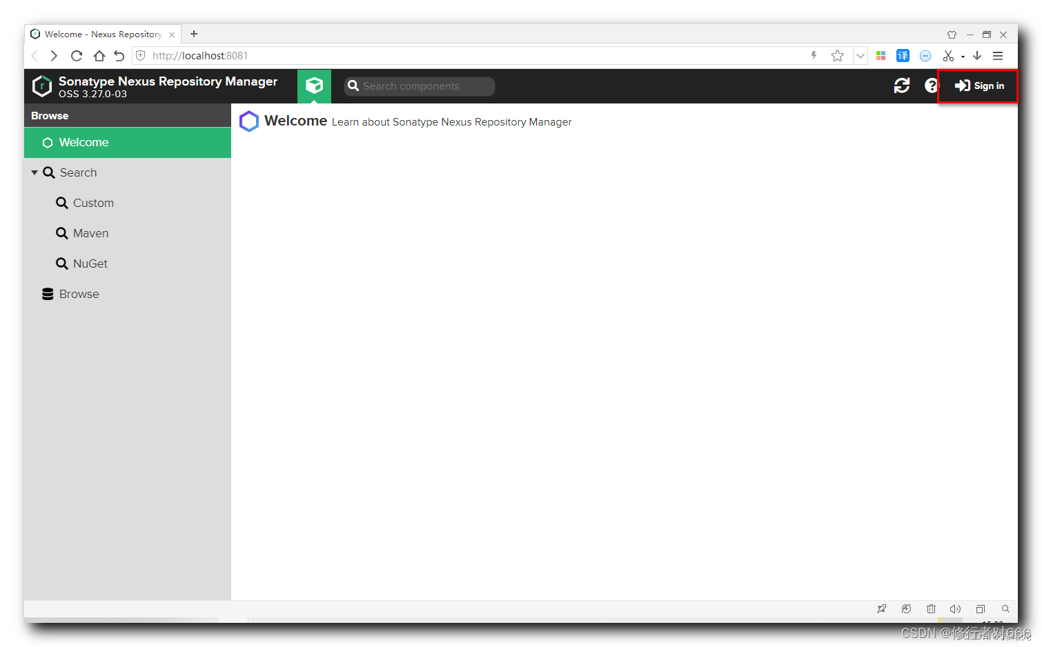 【Android Gradle 插件】将自定义 Gradle 插件上传到自建 Maven 仓库 ⑦ ( 登录 Maven 私服 | Maven 私服初始化设置 | 创建 Maven 仓库 ...