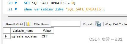 MySQL报错Error Code：1175--删除/更新数据报错_error code 1175-CSDN博客