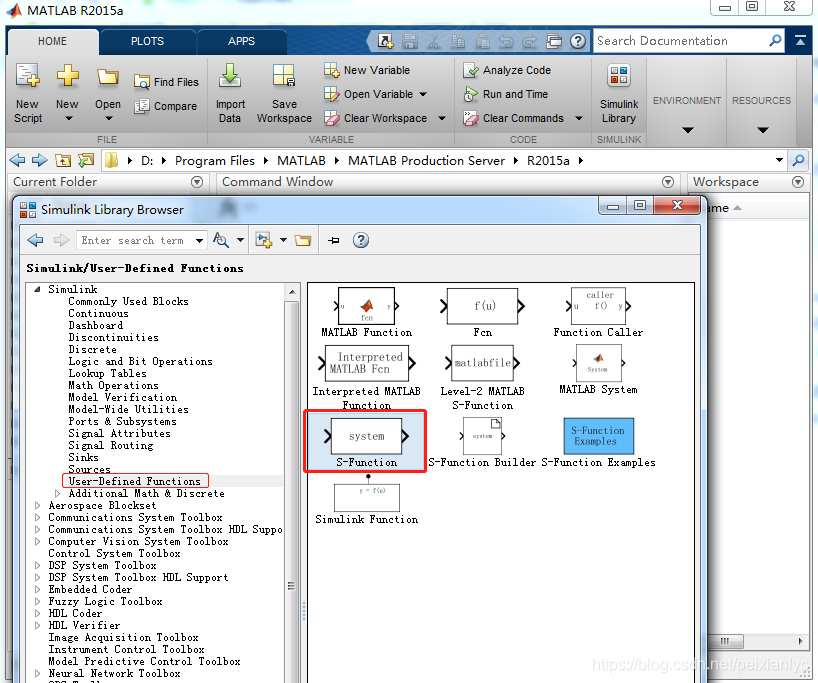 MATLAB2015a中Simulink使用S函数的方法全过程_simulink怎么输入复杂函数-CSDN博客