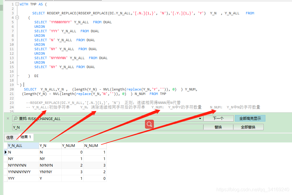 Oracle 正则 查询字符数量 将连续相同的字符改为一个字符，并统计数量oracle查询字符串中连续的字符 Csdn博客