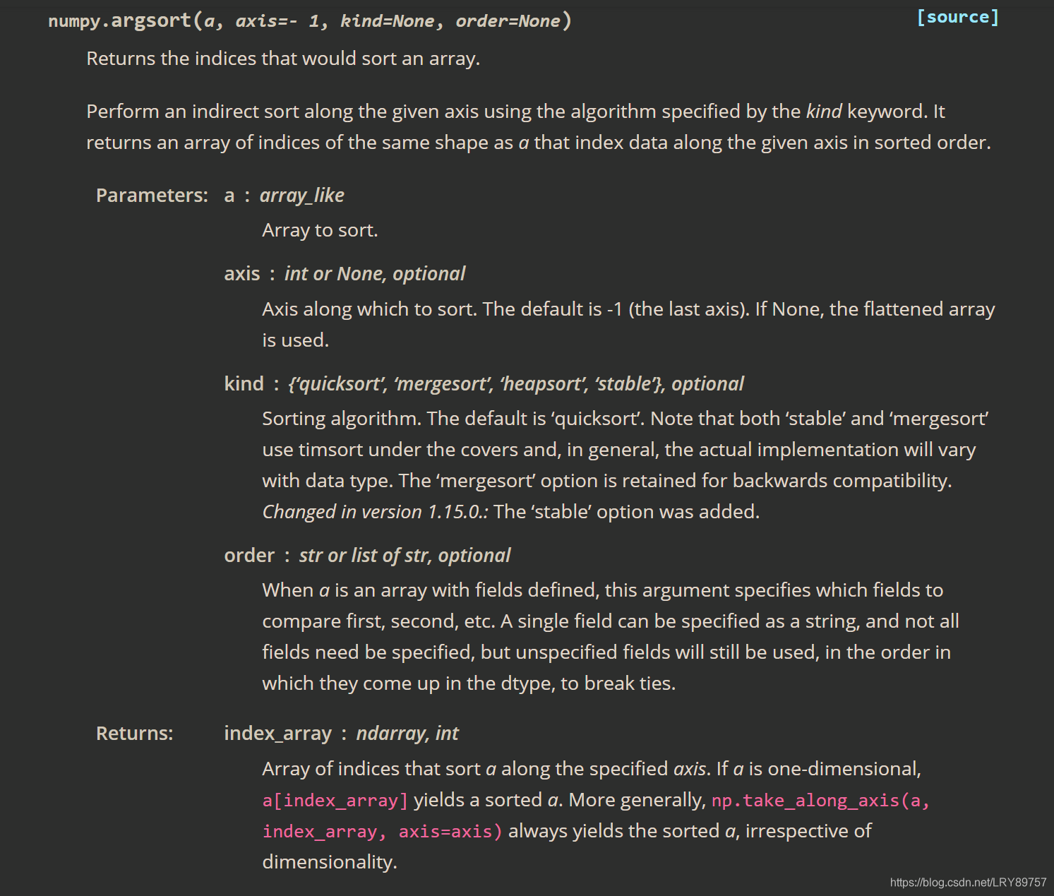 numpy中argsort 函数的详解_numpy argsort-CSDN博客