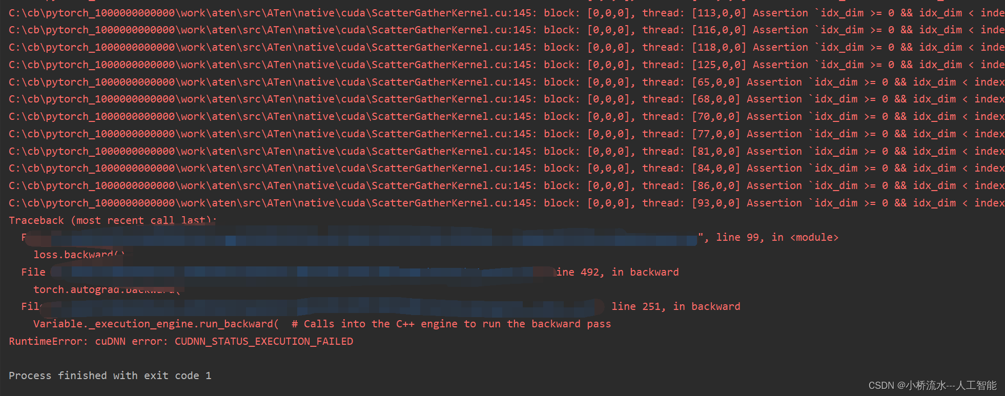 解决runtimeerror Cudnn Error Cudnnstatusexecutionfailedruntime 0819