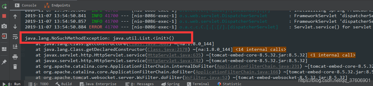 java.lang.NoSuchMethodException: java.util.List. ()_nosuchmethodexception java.util.list. -CSDN博客