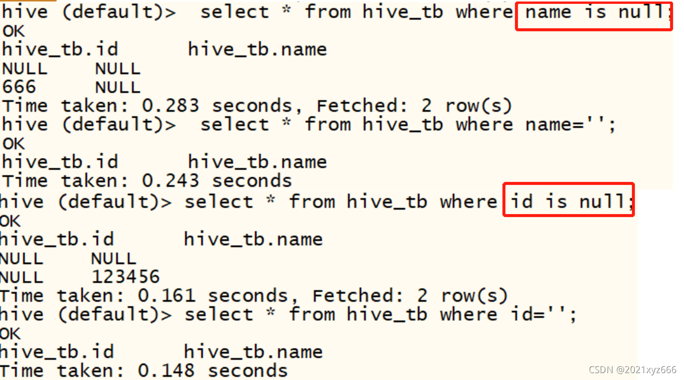 【Hive】空值NULL与空字符串‘‘对比分析_hive null 空 区别-CSDN博客