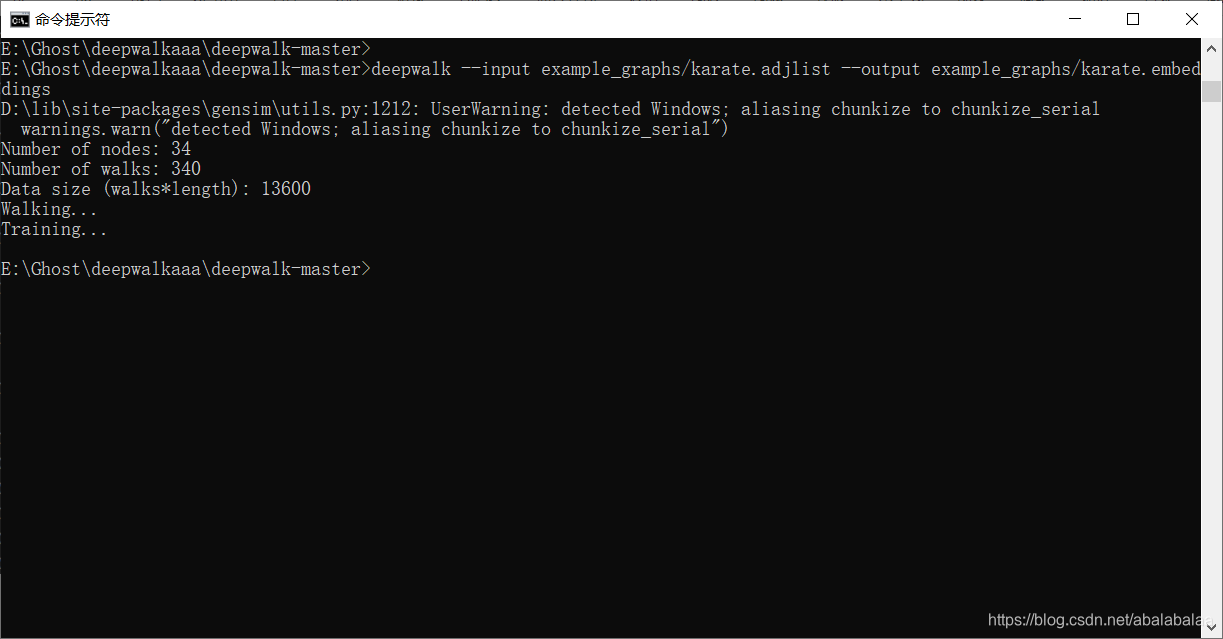 deepwalk的配置与运行_pip install deepwalk 失败-CSDN博客