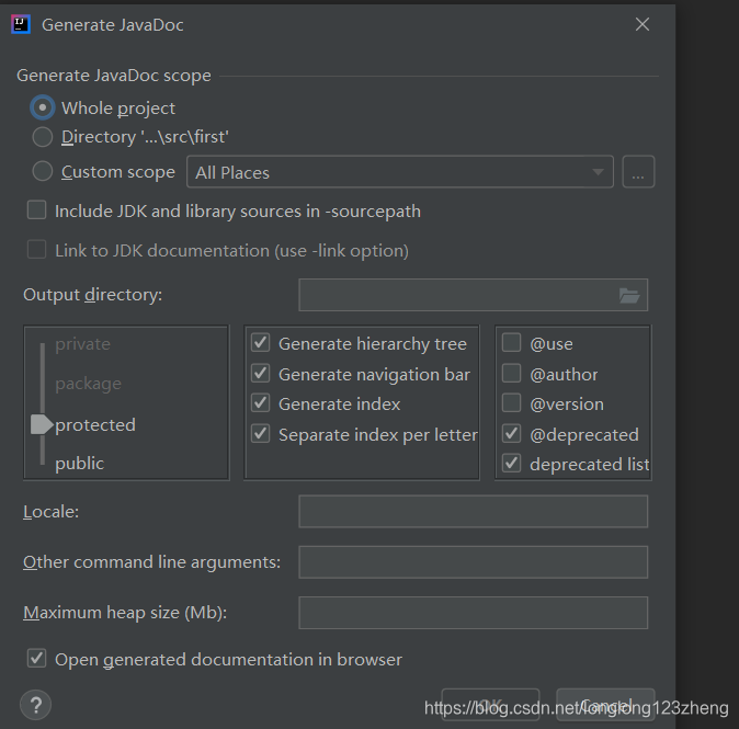 使用IDEA生成JavaDoc文件-CSDN博客