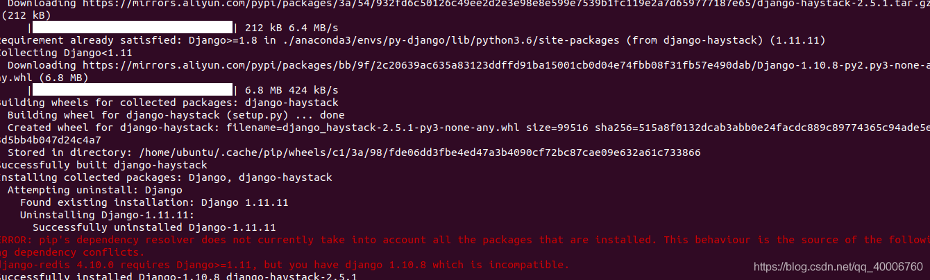 安装django-haystack遇到的问题_ubuntu安装不了django-haystack-CSDN博客