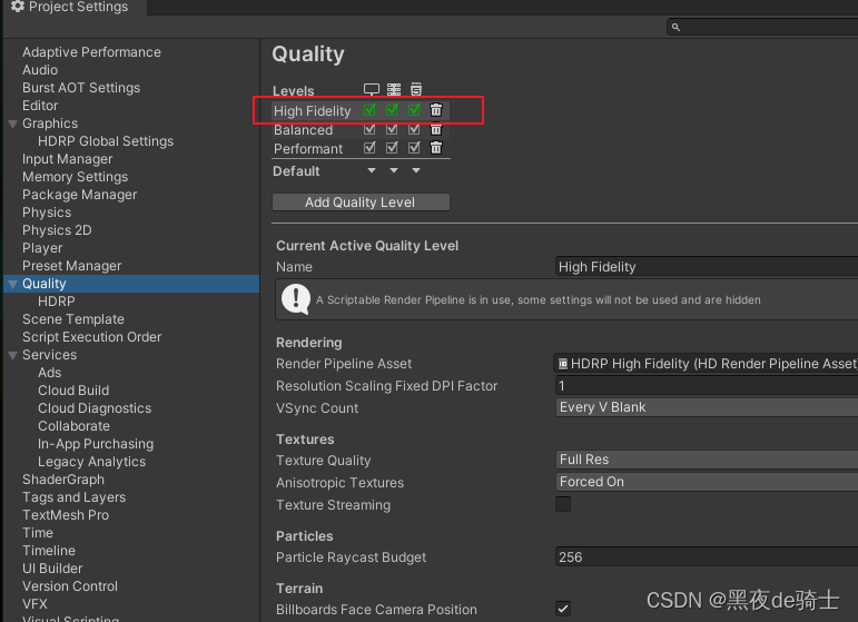 Unity报错之No more space in the 2D Cookie Texture Atlas. To solve this issue, increase the ...
