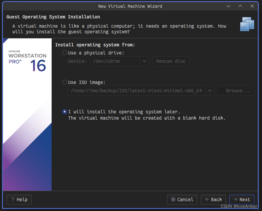 NixOS Minimal 虚拟机安装记录-CSDN博客