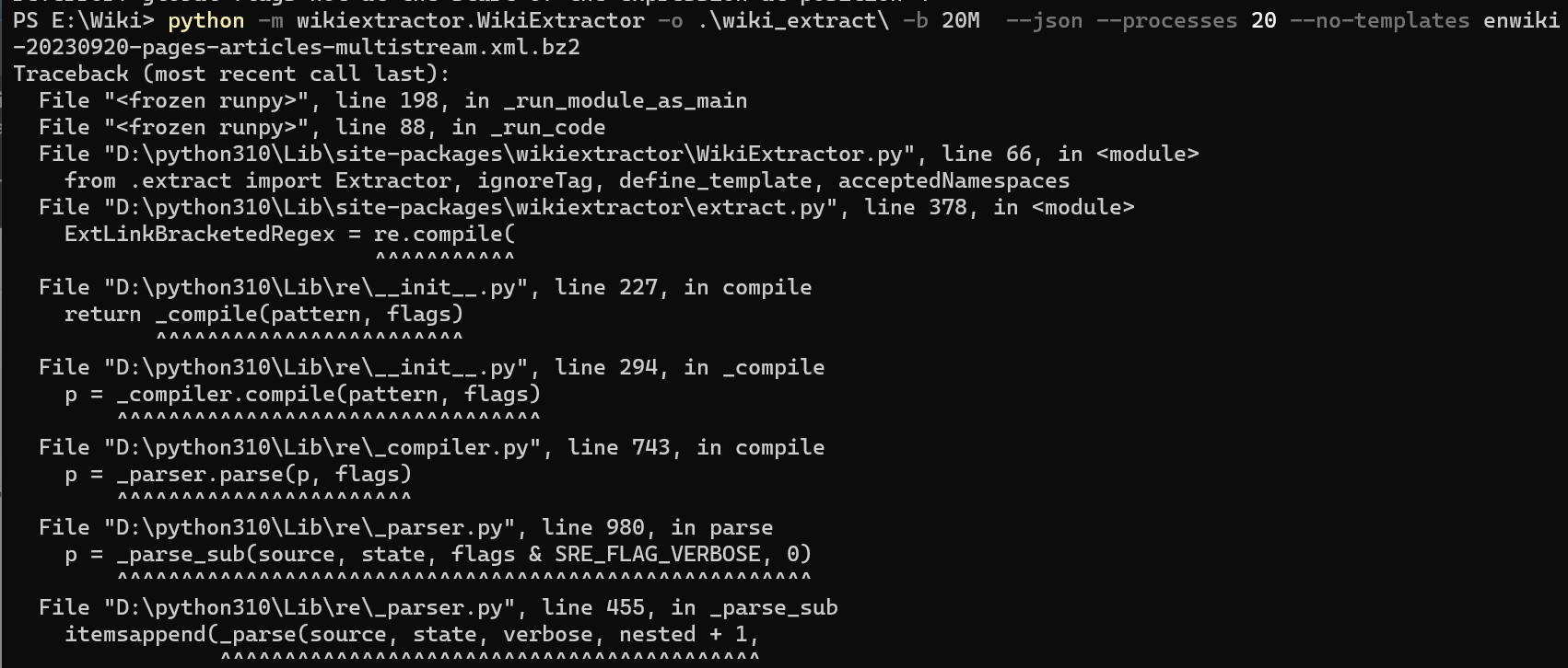 Windows 上下载并提取 Wikipedia_wikiextractor windows-CSDN博客