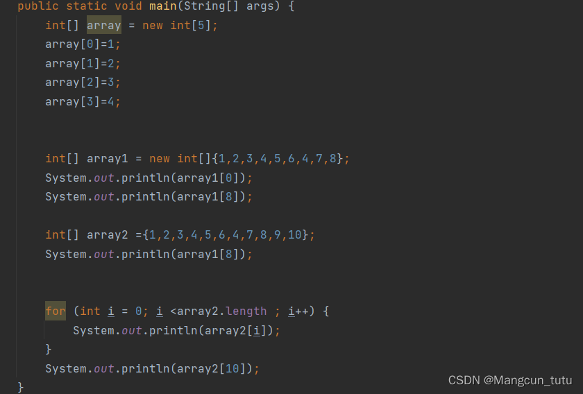 深入理解数组在Java中的使用及Arrays类-CSDN博客