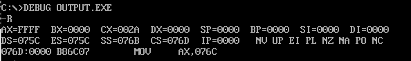 8086汇编 DEBUG命令详解_8086debug a命令-CSDN博客