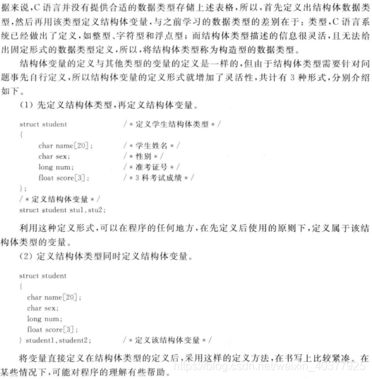 C语言 第八章 结构体与共用体 重点 典型题struct Int Num Int Num Float Age Float Ag Csdn博客