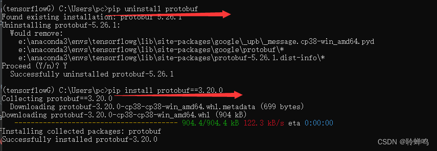解决Tensorflow报错：TypeError: Descriptors cannot not be created directly-CSDN博客