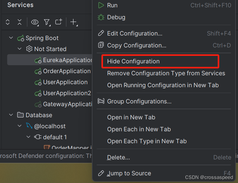 idea中service不小心被Hide Configuration的解决方法_idea hide configuration-CSDN博客
