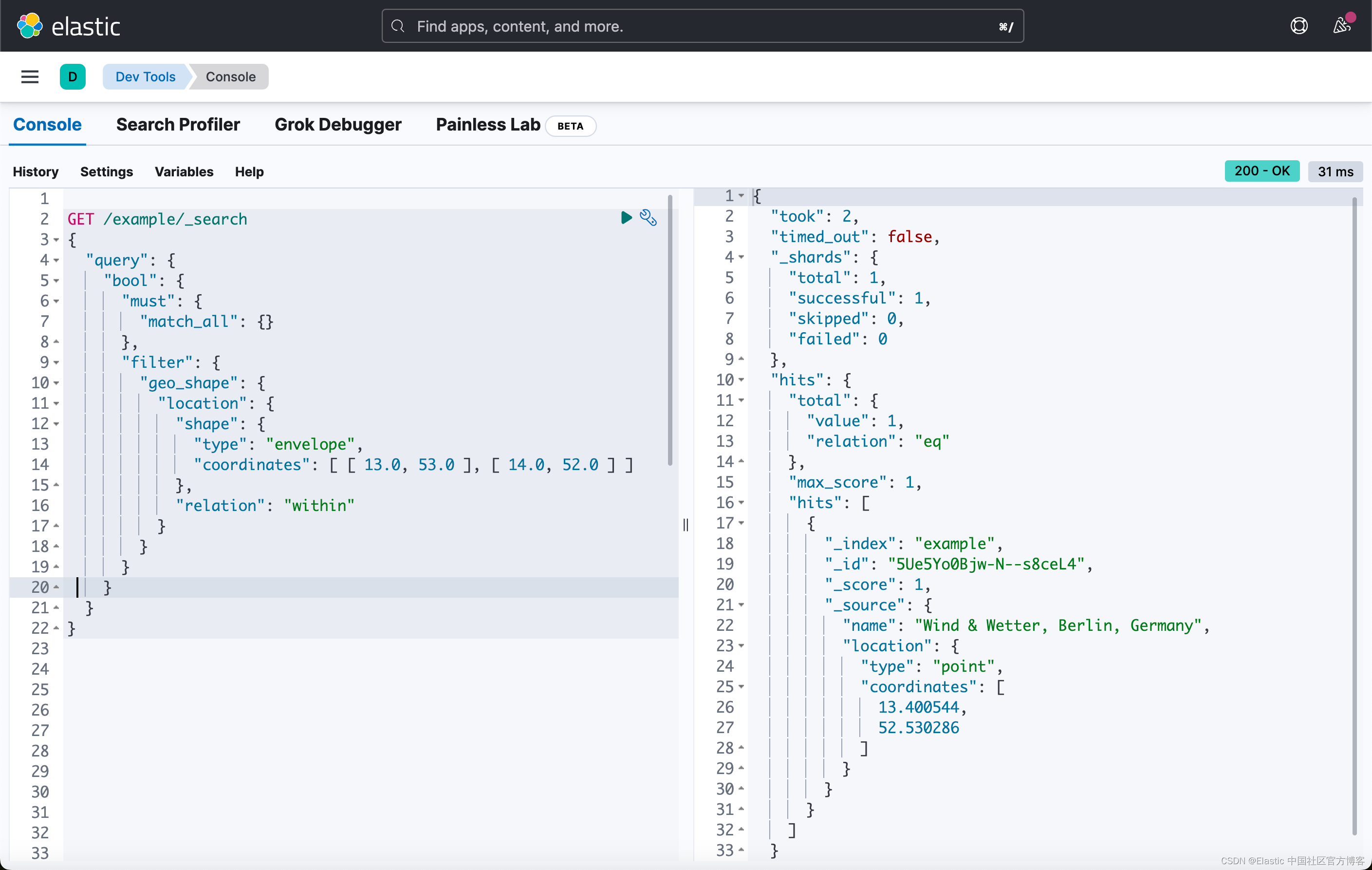 Elasticsearch：Geoshape query_geoshapequery-CSDN博客
