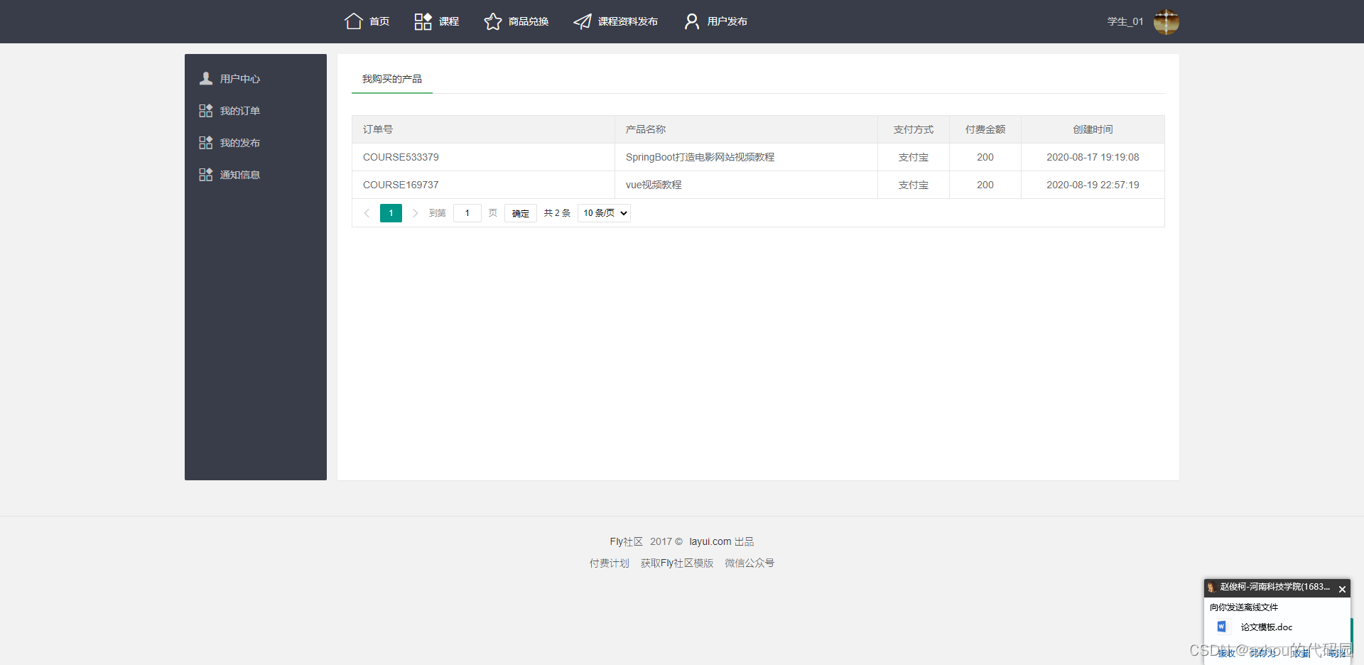 基于SpringBoot+thymeleaf的课程分享平台（源码免费获取+项目介绍+运行文档）_springbook+sql+mybatis的项目源码免费、-CSDN博客