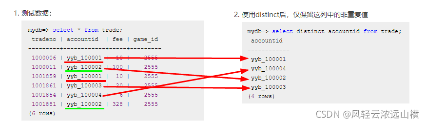 【PGSQL】pgsql中distinct与distinct on的用法_select distinct on-CSDN博客