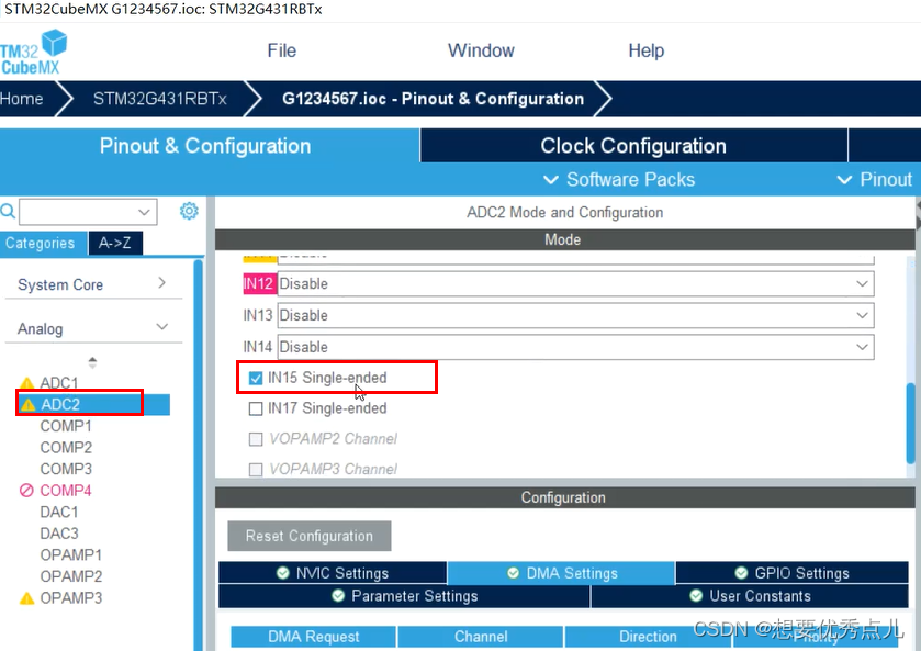 STM32G431RBT6学习笔记----ADC入门模块_stm32g431 adc dma-CSDN博客