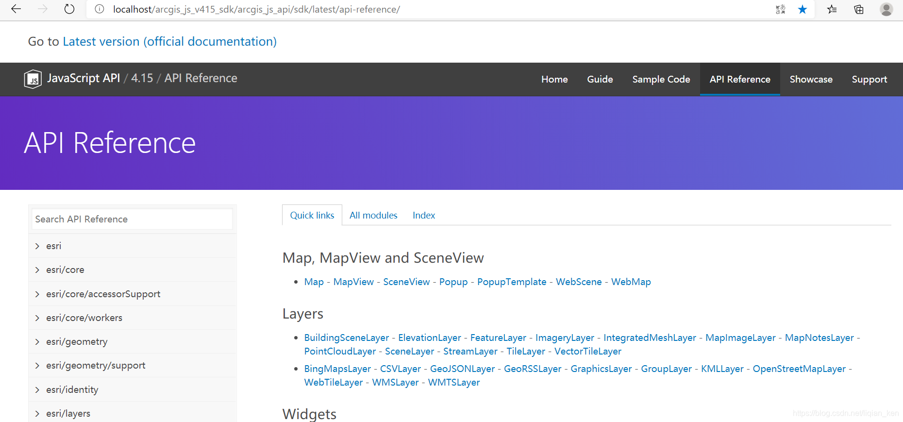 ArcGIS API for JS 4.15下载与本地部署_arcgis api for javascript 4.15-CSDN博客