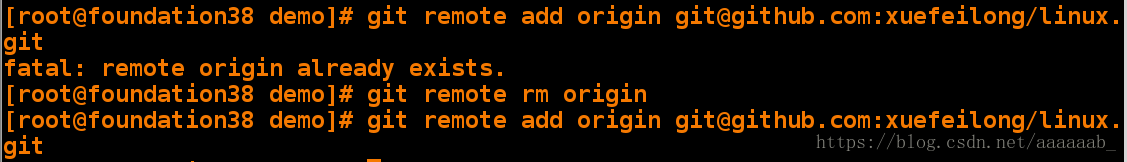 fatal: remote origin already exists._fatal: remote springboot already exists.-CSDN博客