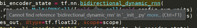 Cannot find reference 'bidirectional_dynamic_rnn' in '__init__.py'-CSDN博客