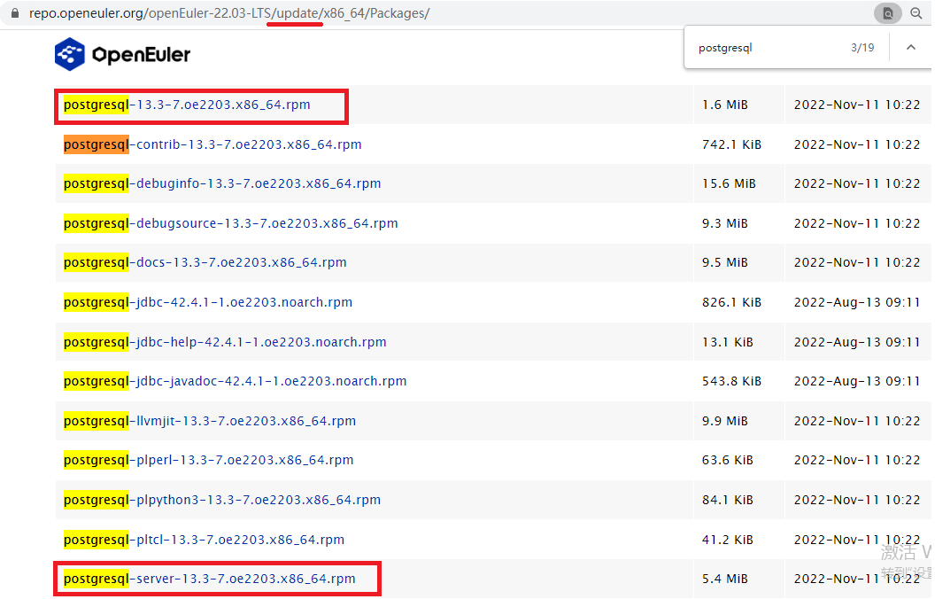 PostgreSQL在openEuler上本地yum不能安装而网络yum却可以的原因分析_error: unable to find a match: postgresql15-server ...