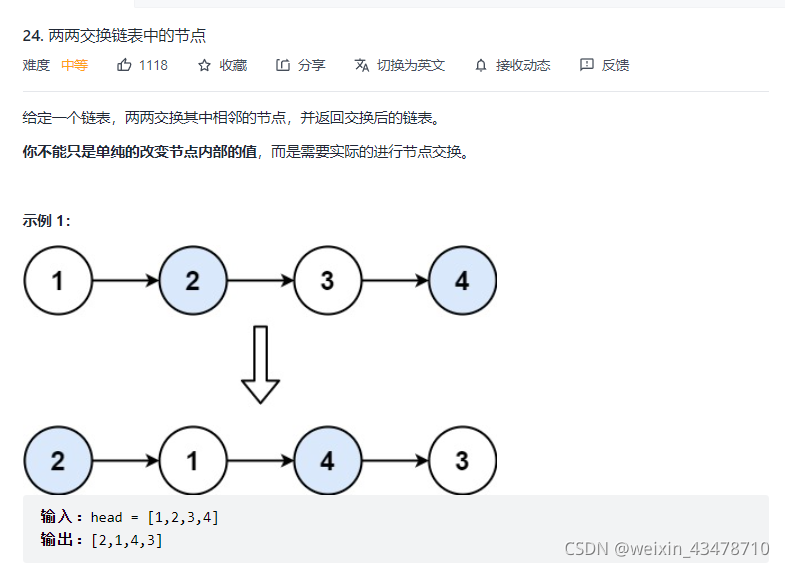 LeetCode复习 链表系列_cur.next = listnode(sum%10) cur = cur.next-CSDN博客
