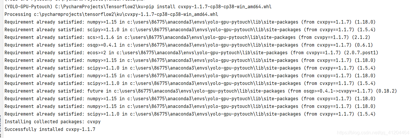 No module named ‘cvxpy‘ 已解决_no module named 'cvxpy-CSDN博客