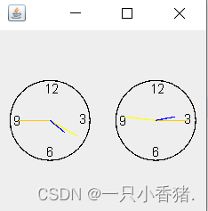 java黑皮书第十五章第十八题，使用StillClock类_java写stillclock-CSDN博客