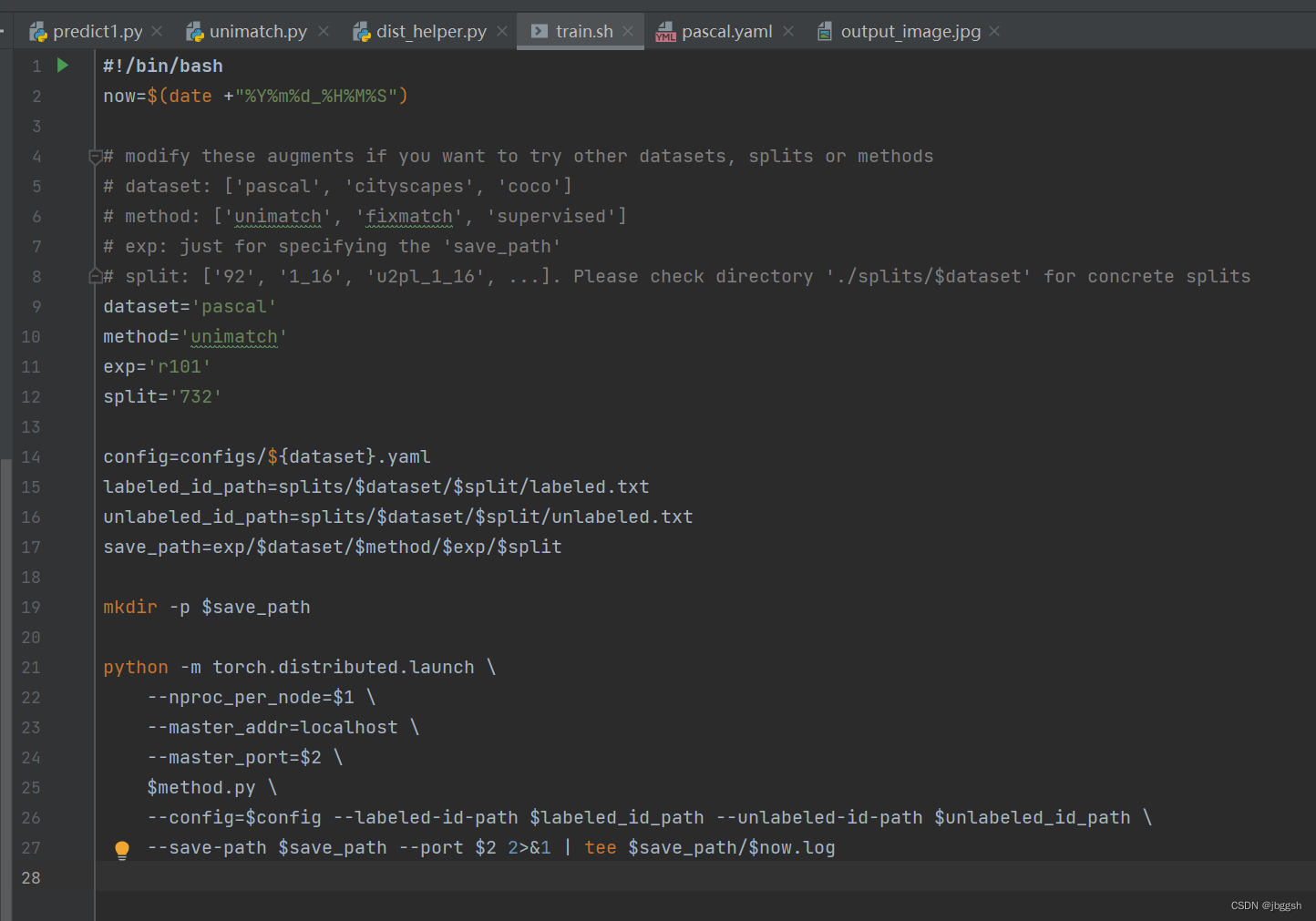 【个人学习纪录】半监督语义分割Unimatch在windows上复现自定义数据集-CSDN博客