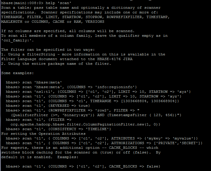 HBase shell scan 模糊查询-CSDN博客
