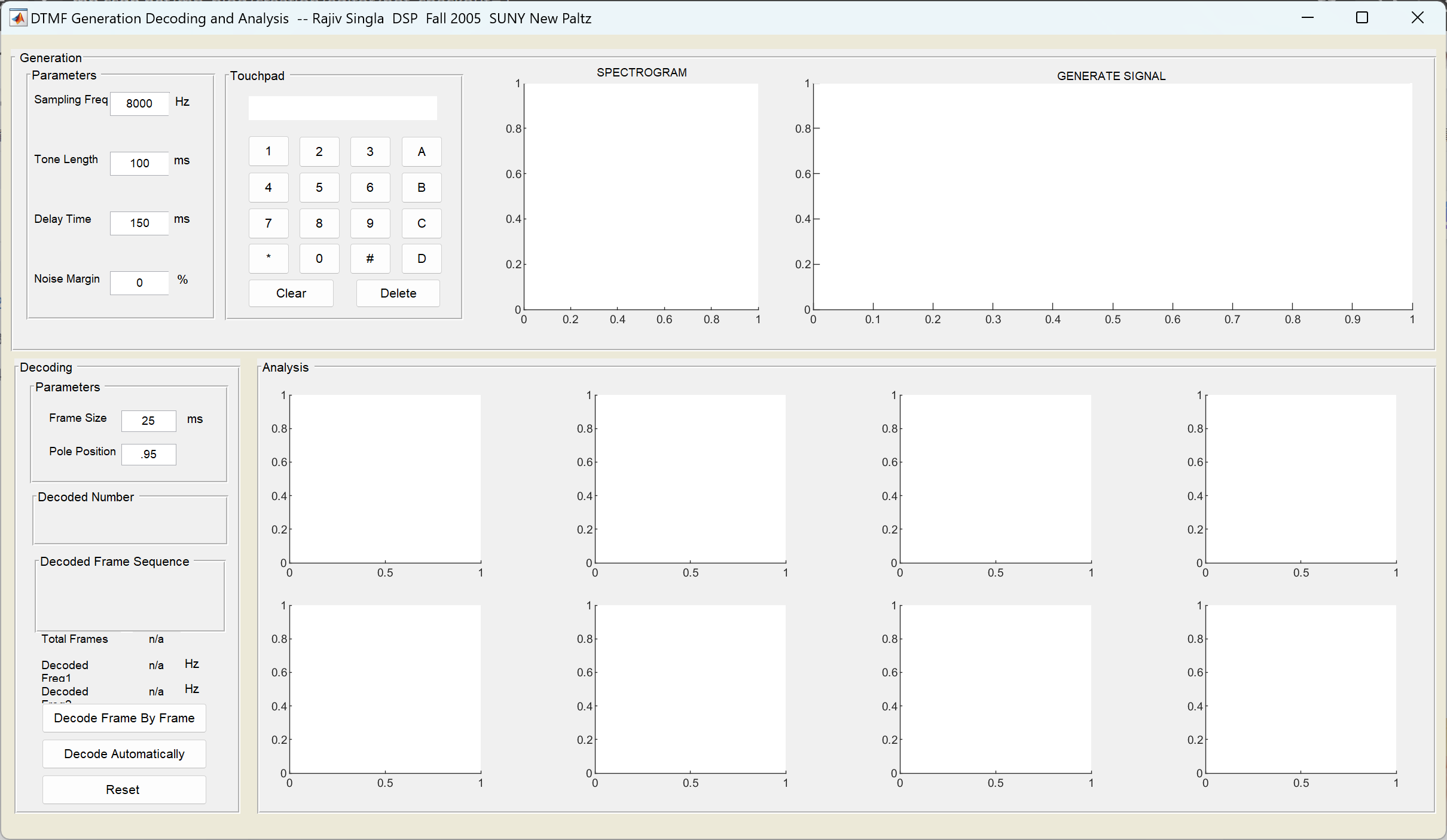 【gui】dtmf滤波和噪声模拟器，双音多频噪声和滤波器模拟器（matlab代码实现）matlab设计gui滤波器代码 Csdn博客