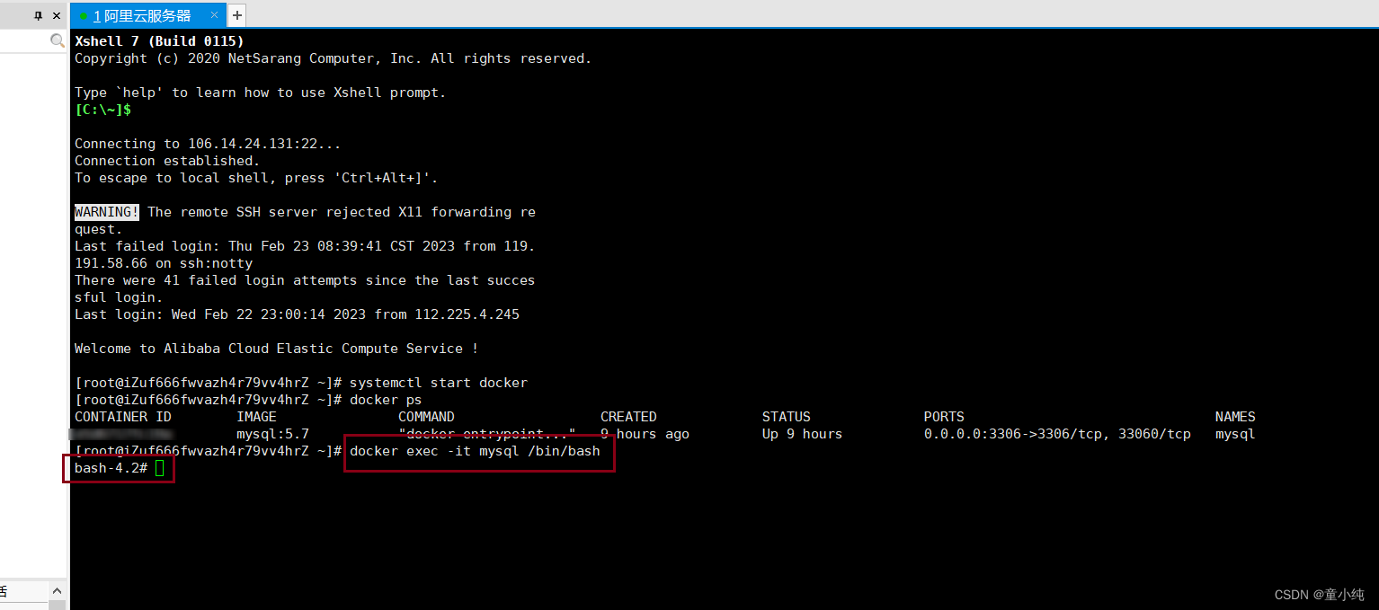2003 -Cant connect to MySql server on IP地址 (10060)----在docker安装的MySQL连接阿里云服务器_2003cant connect ...