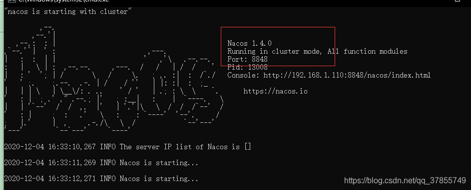 nacos启动失败，报错java.io.IOException: java.lang.IllegalArgumentException: db.num is null-CSDN博客