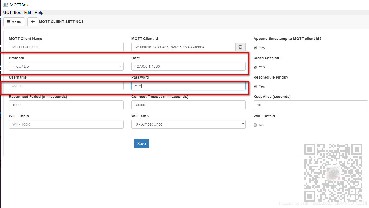 Windows上Mqtt服务器搭建与使用客户端工具MqttBox进行测试_mqttbox下载-CSDN博客
