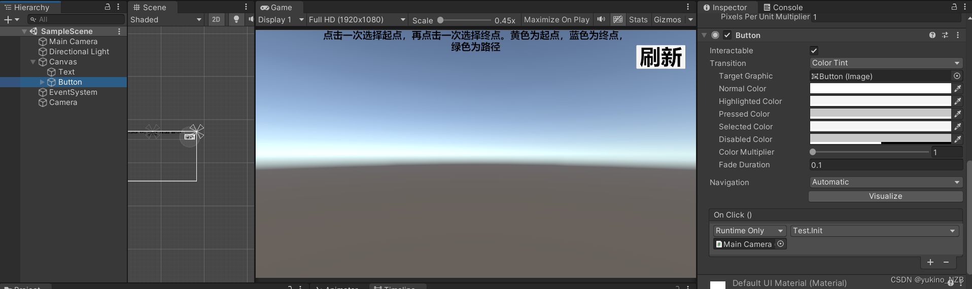 Unity 中的简单A*寻路 （AStar寻路）实现_unity 自己编写a*算法-CSDN博客