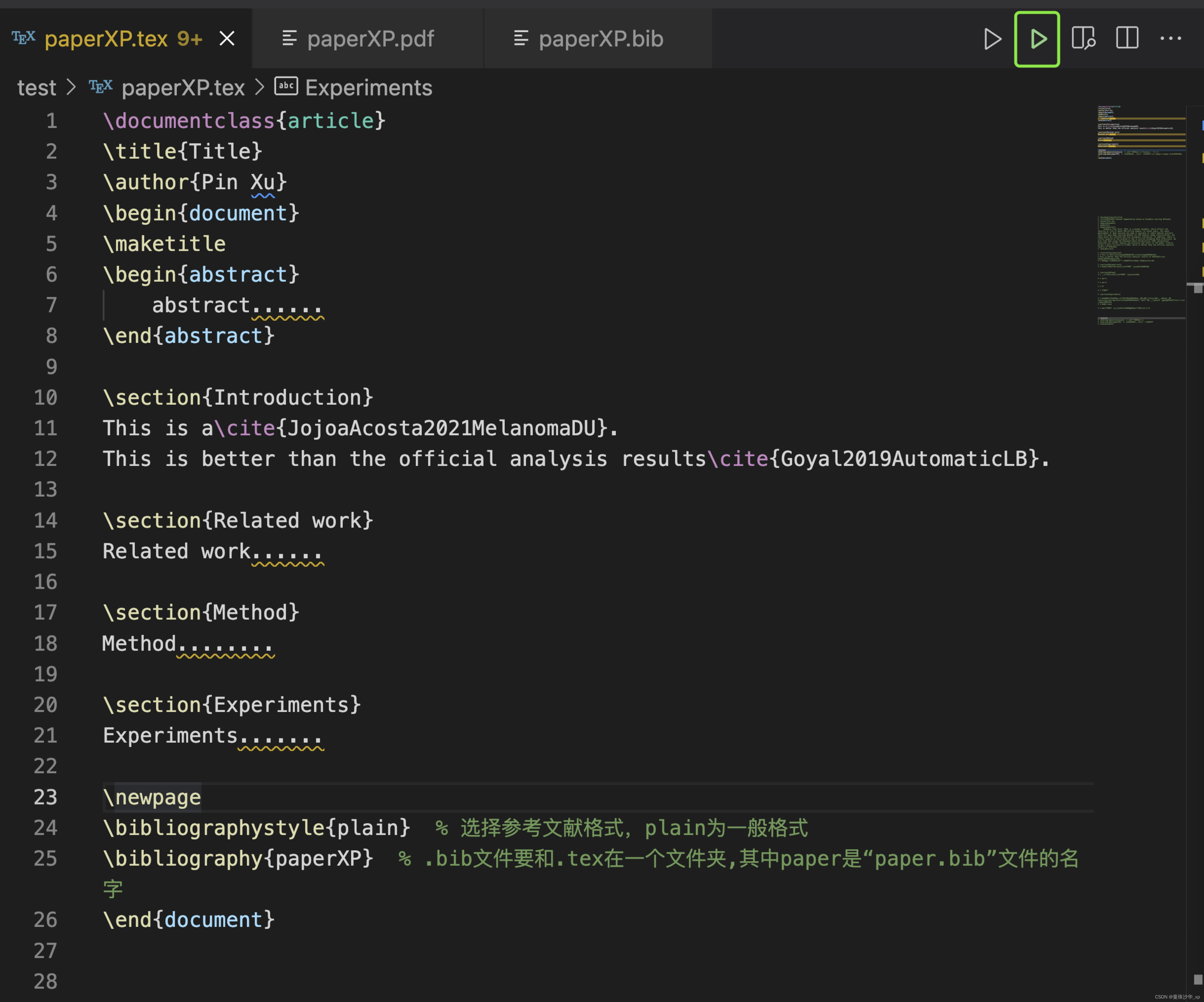 VSCode + LaTeX 入门（学习记录）_vscode latex-CSDN博客