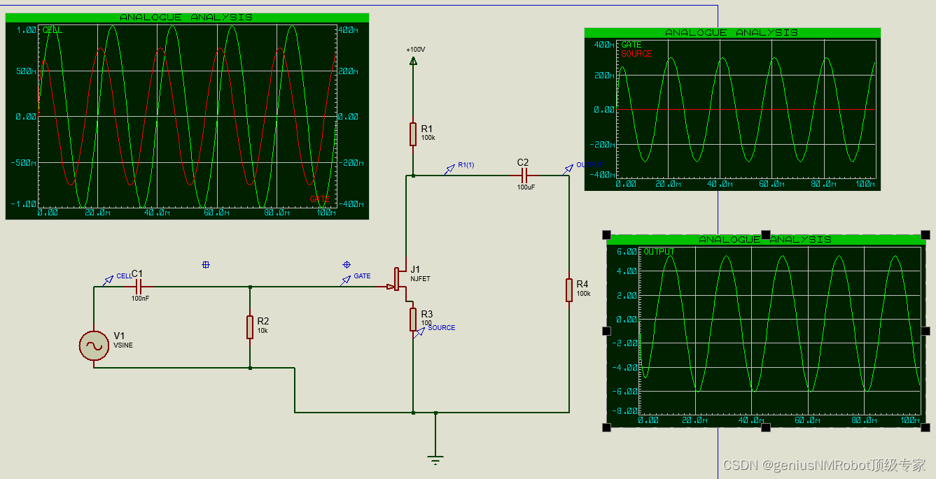 JFET放大电路示范-CSDN博客