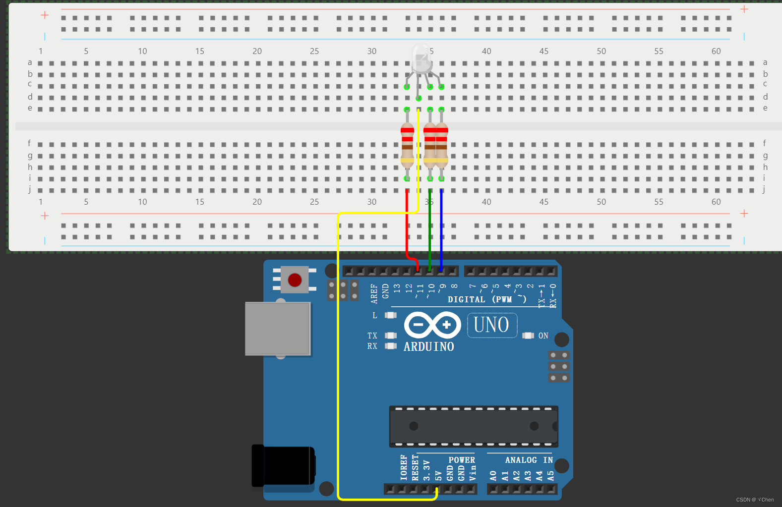 Arduion学习——三色传感灯实验_arduino控制rgb三色灯-CSDN博客