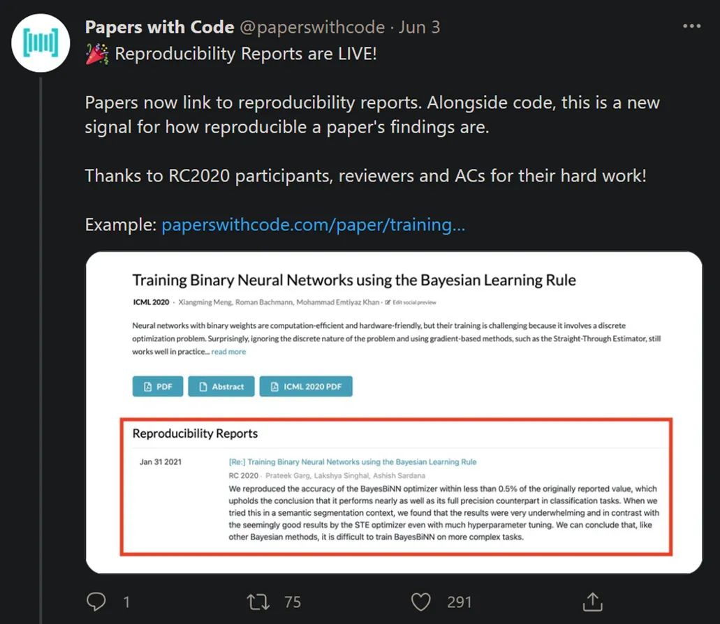 论文无法复现！真公开处刑！PapersWithCode上线「论文复现报告」-CSDN博客